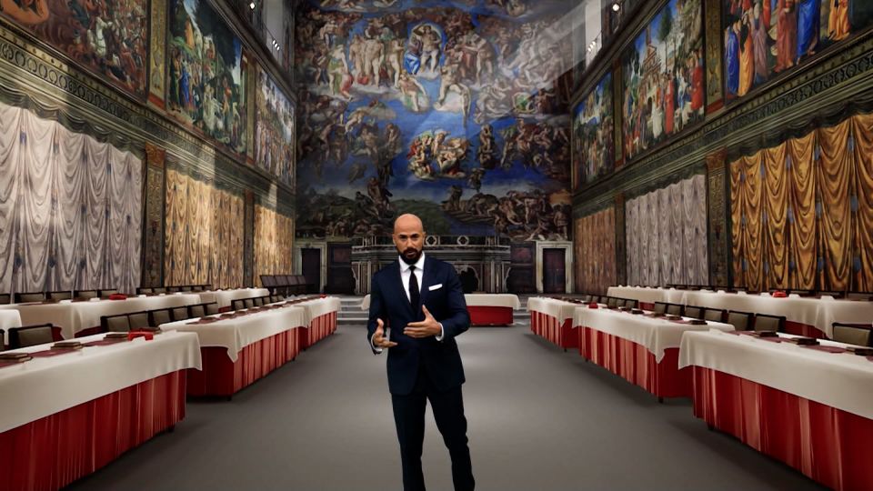 3D visualization shows what conclave to elect new pope looks like