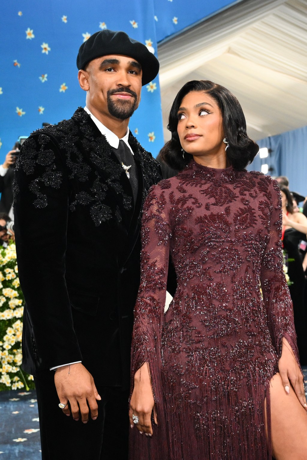 Jalen Hurts and wife Bry Burrows dazzle in first Met Gala appearance ...