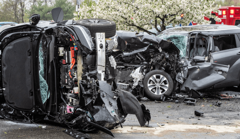 Multiple vehicles damaged in wild crash in NH Market Basket parking lot