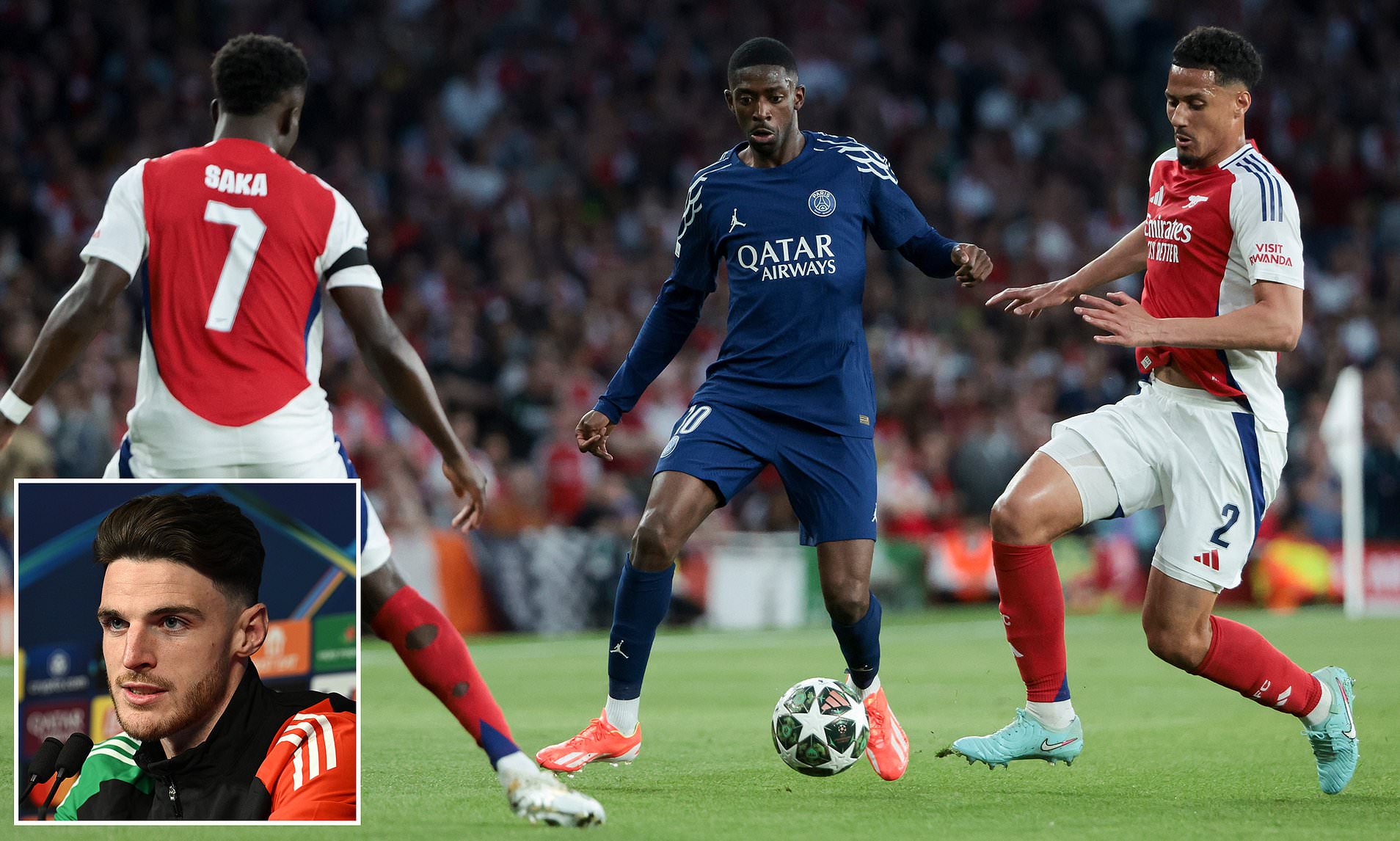 Arsenal don't fear PSG but need to create a 'magic moment', insists ...