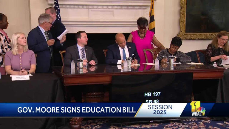 Gov. Wes Moore holds third bill signing ceremony this year
