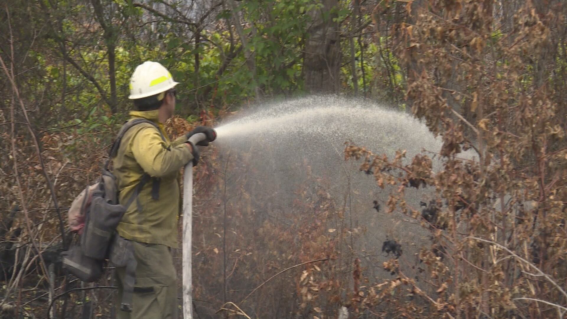 Fire in Croatan National Forest now 75% contained