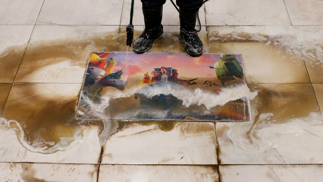 ASMR Cleaning Super Muddy Rug