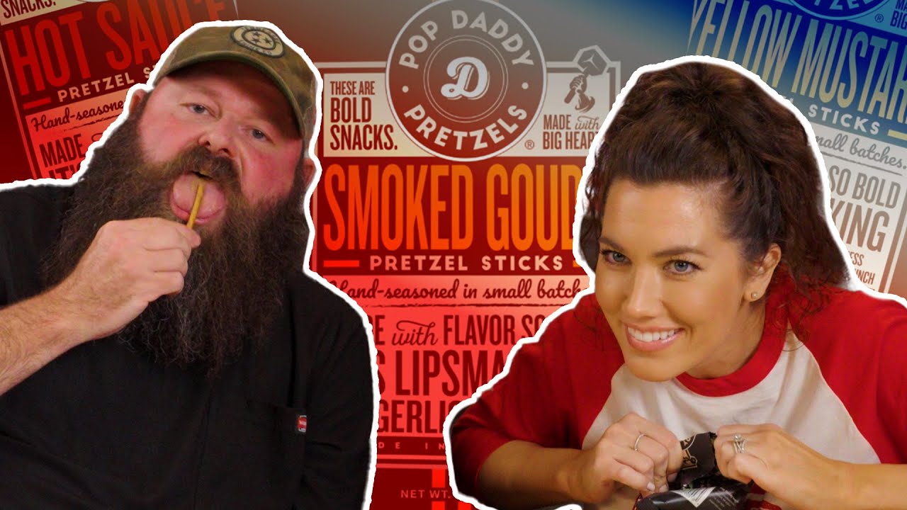 Nine pretzel flavors tested by two redneck judges