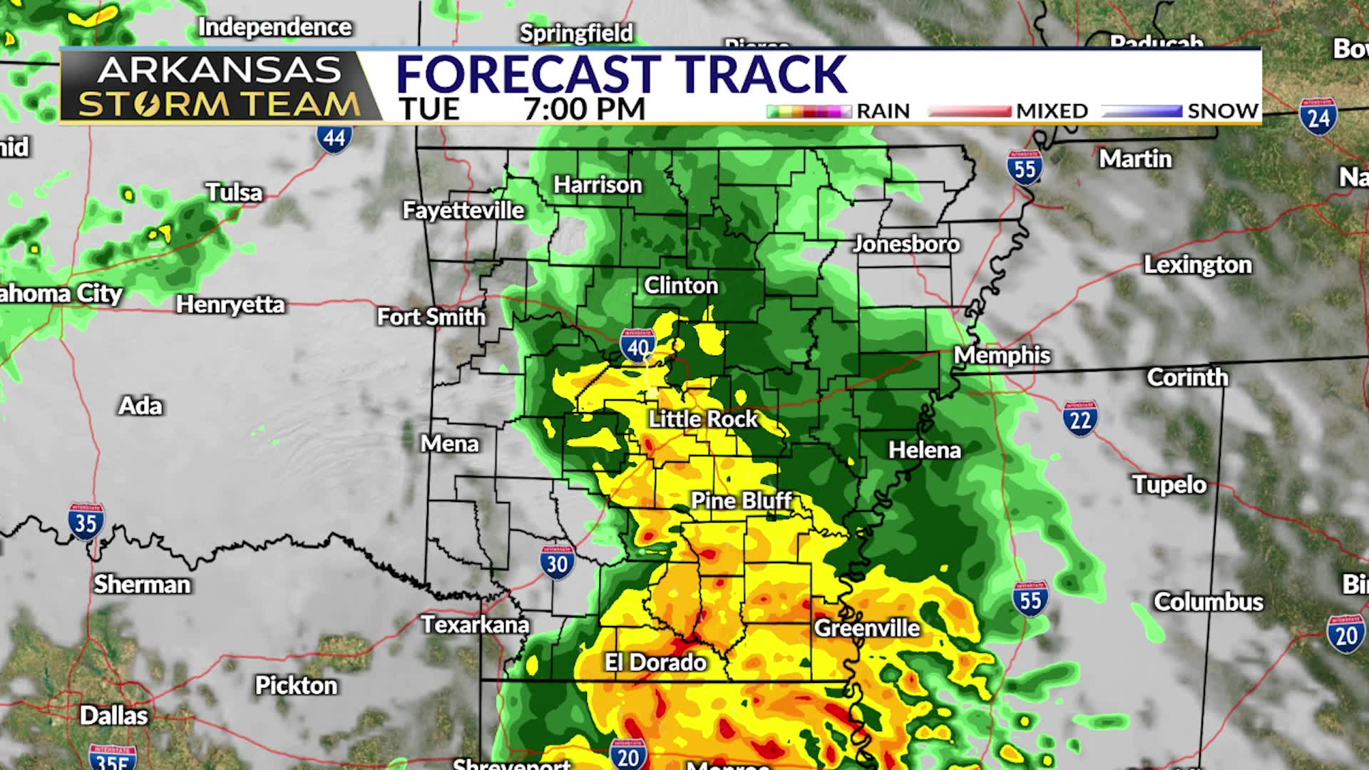 Arkansas Storm Team Forecast