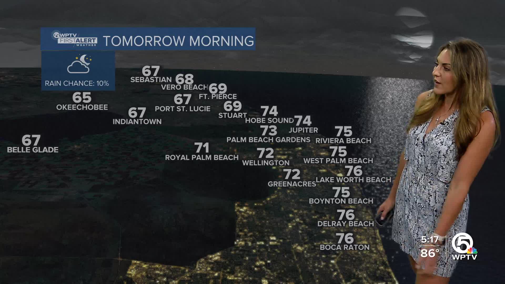 WPTV First Alert Weather Forecast for Evening of Tuesday, May 6, 2025