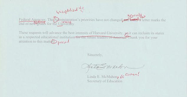 Trump Education Secretary mocked after critics spot grammatical errors ...