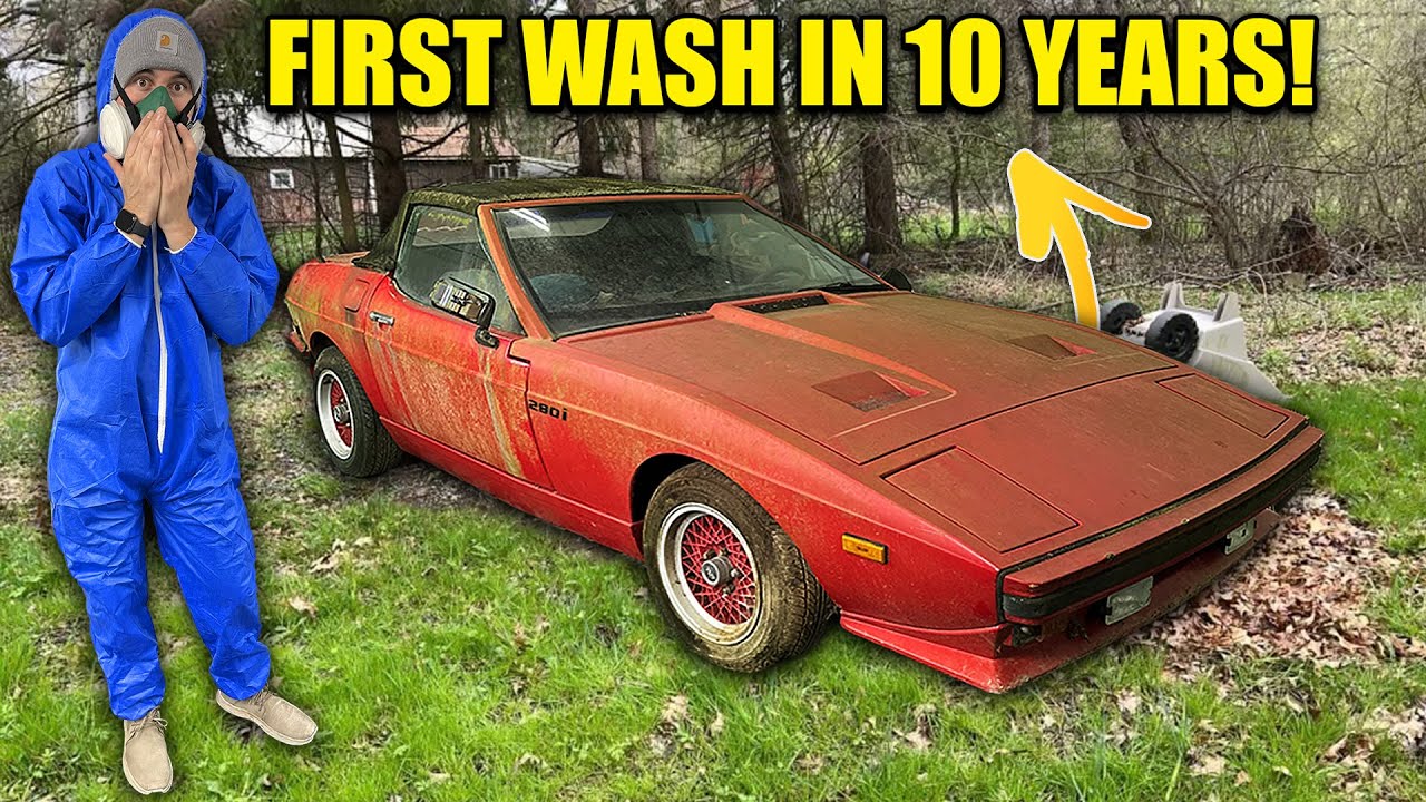 Ant-infested TVR 280i gets incredible first wash in 10 years