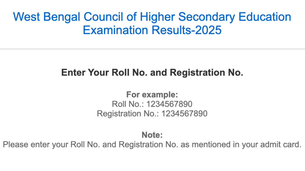WB board HS Class 12th result : Date and time announced, check official ...