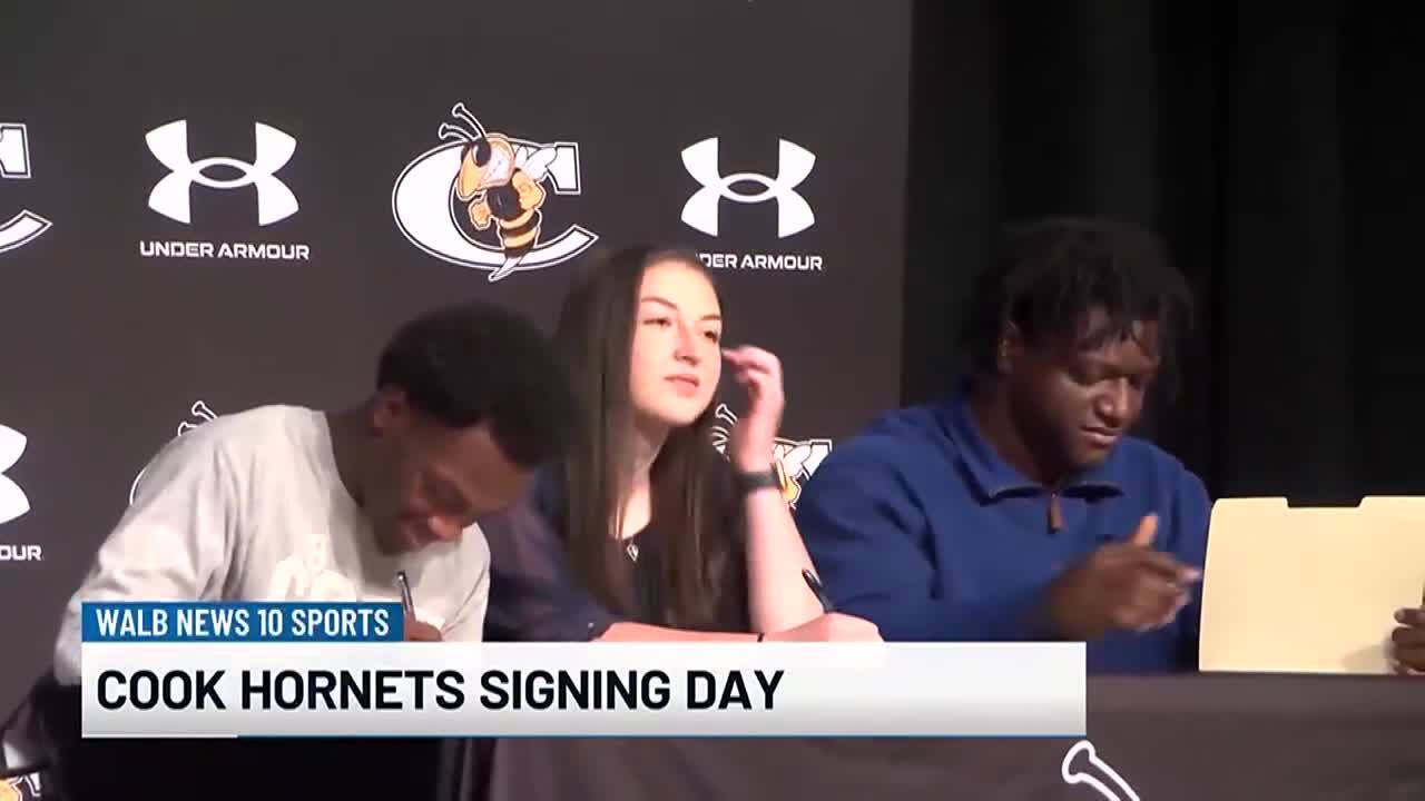 Cook signing day sends five Hornets to play in college