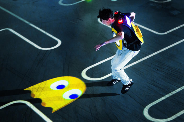 Playing Pac-Man Live in Dubai: Chasing pellets and dodging ghosts in a ...