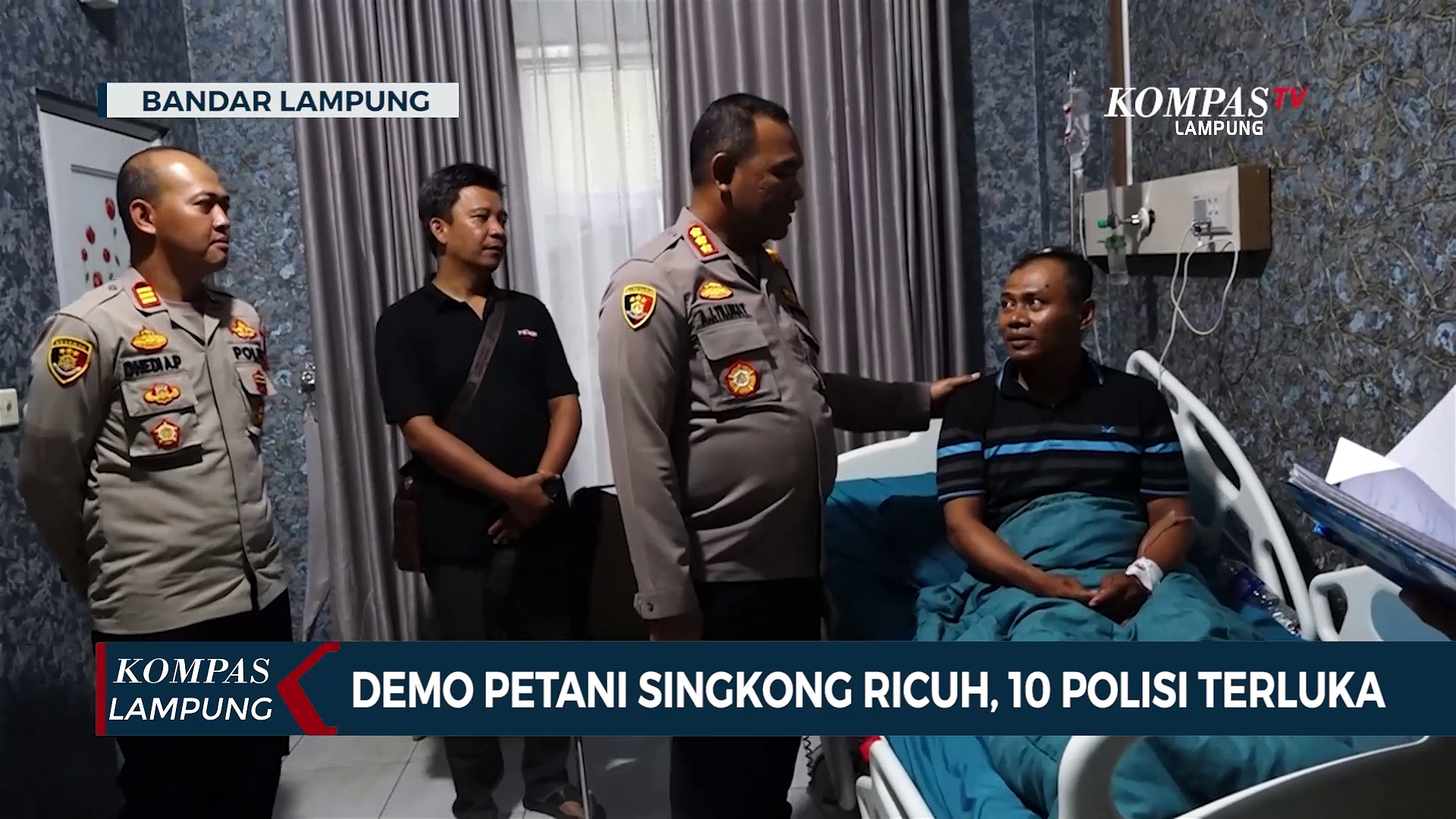Demo Petani Singkong Ricuh, 10 Polisi terluka