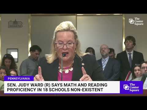 Pennsylvania State Sen. Judy Ward (R) Says Math and Reading Proficiency ...