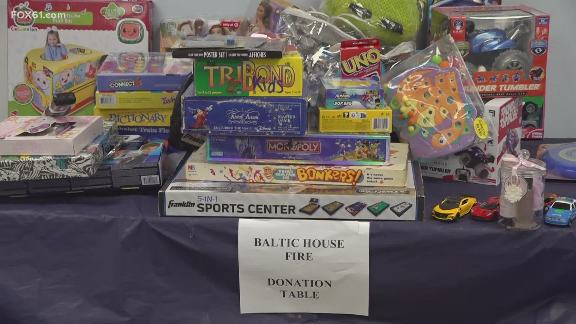 Community collects donations for families affected by Baltic fire
