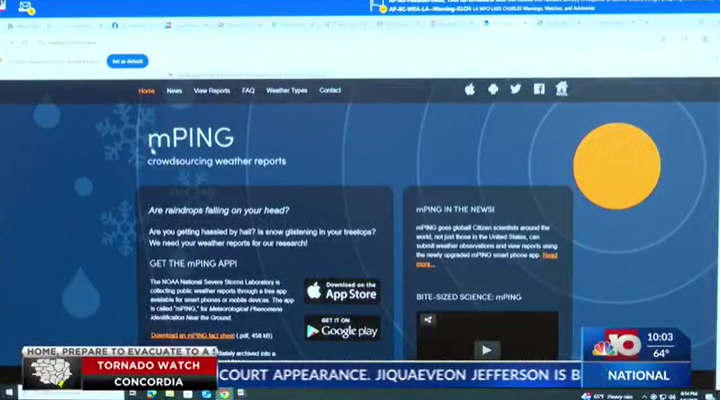 mPING Weather App allows people to report and submit current weather ...
