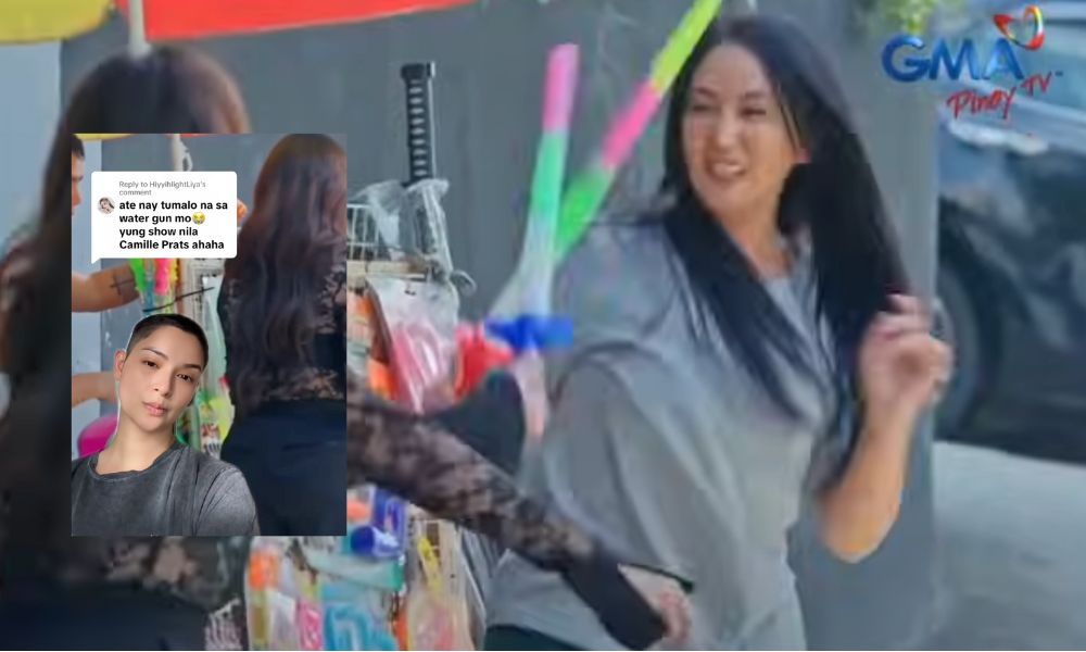 Ryza Cenon reacts to Camille Prats and Katrina Halili’s sword fight on ...