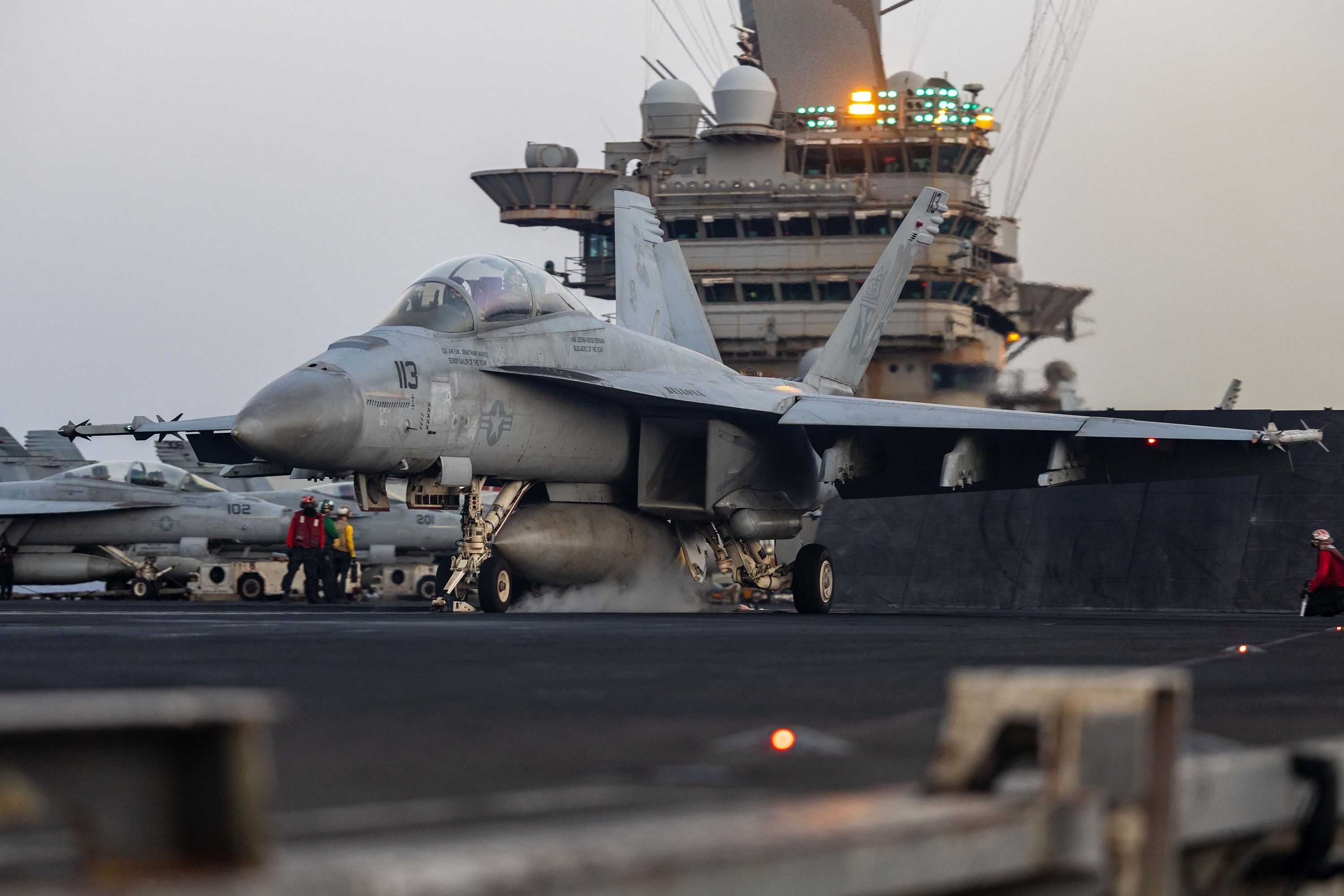 A fighter jet has been lost at sea from the USS Truman. It's the second ...