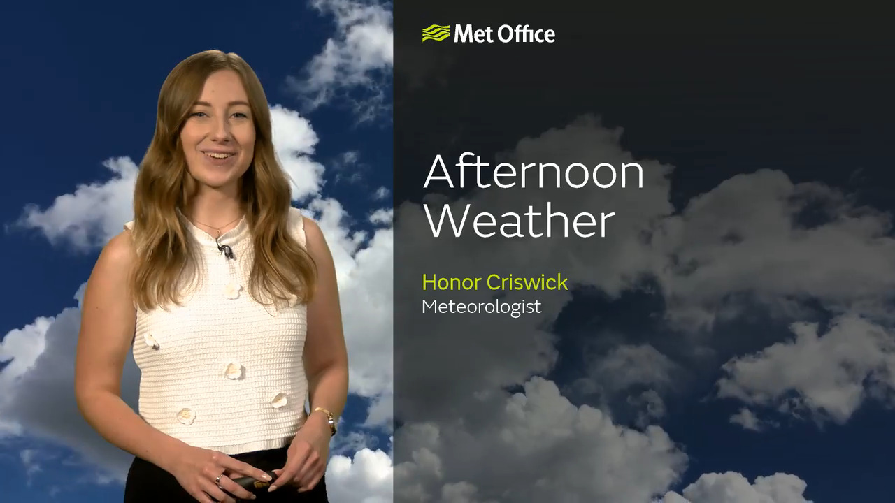 Met Office Wednesday afternoon weather forecast 07/05/2025
