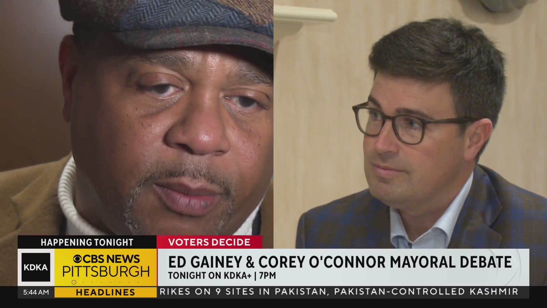 Mayor Ed Gainey and Corey O'Connor to debate tonight