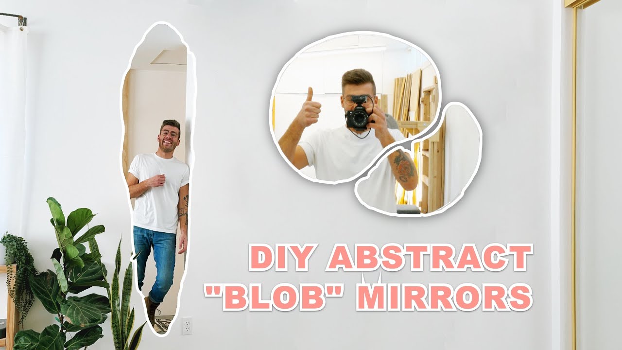 How to make modern irregular wall mirrors for just $7