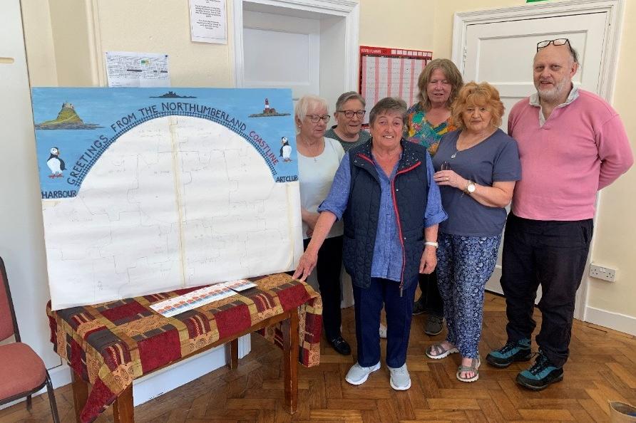 Seahouses Harbour Art Club prepare 'postcard' for Mayor Kim McGuiness