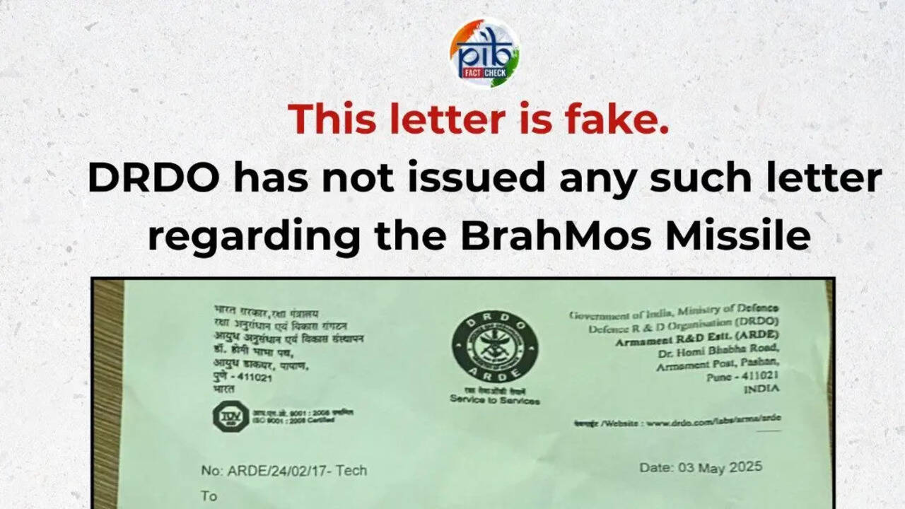 FACT CHECK: Has DRDO Issued A Letter On Failure Of BrahMos Missile ...