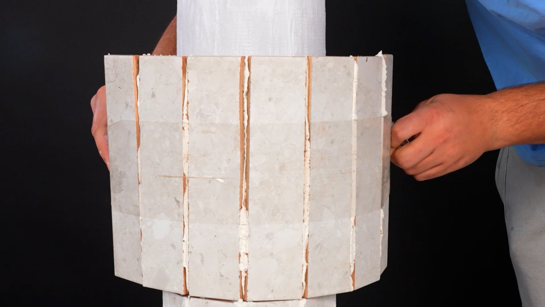 Unique Method for Column Tile Arrangement