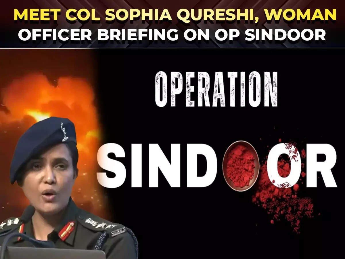Who is Col Sophia Qureshi, India’s decorated officer briefing the world ...