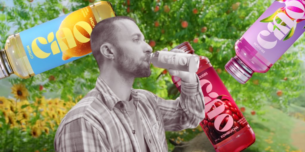 Squeezie dit Ciao Kombucha