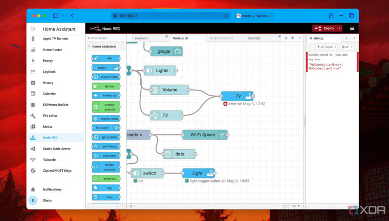 I automated my home with Home Assistant and Node-RED, and it was so ...