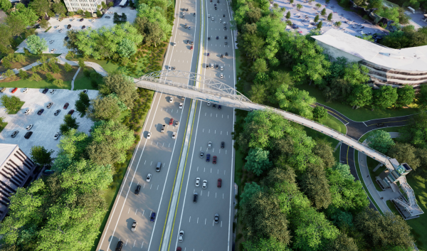 City of Brookhaven plans to build a pedestrian bridge over I-85