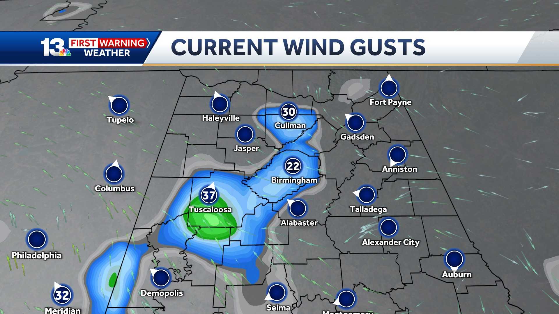 What is a wake low? Strong wind gusts cause damage