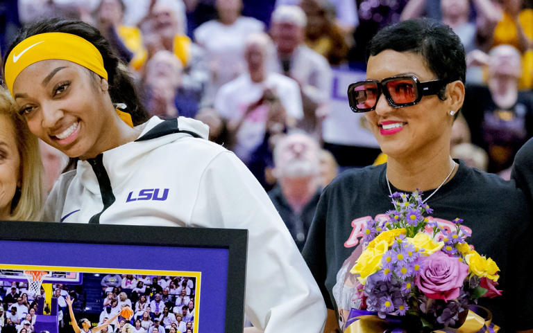 Angel Reese's mom took shot at Caitlin Clark and made things awkward