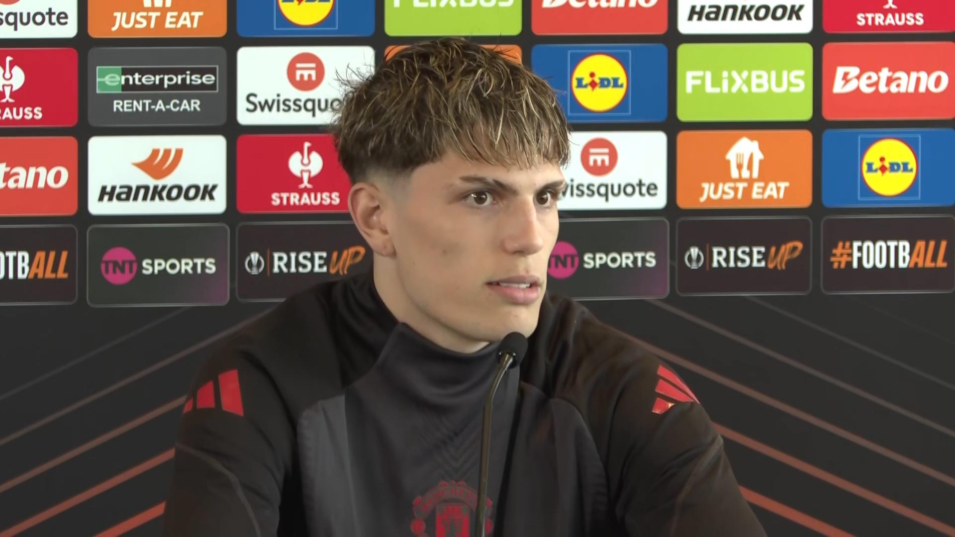 ‘I am happy here’ – Garnacho on his future with Utd ahead of EL semifinal