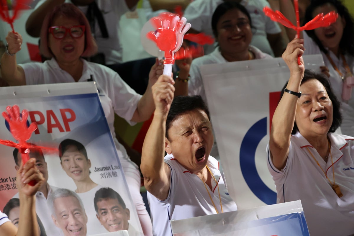 Singapore’s ruling party extends hold with sweeping win in general ...