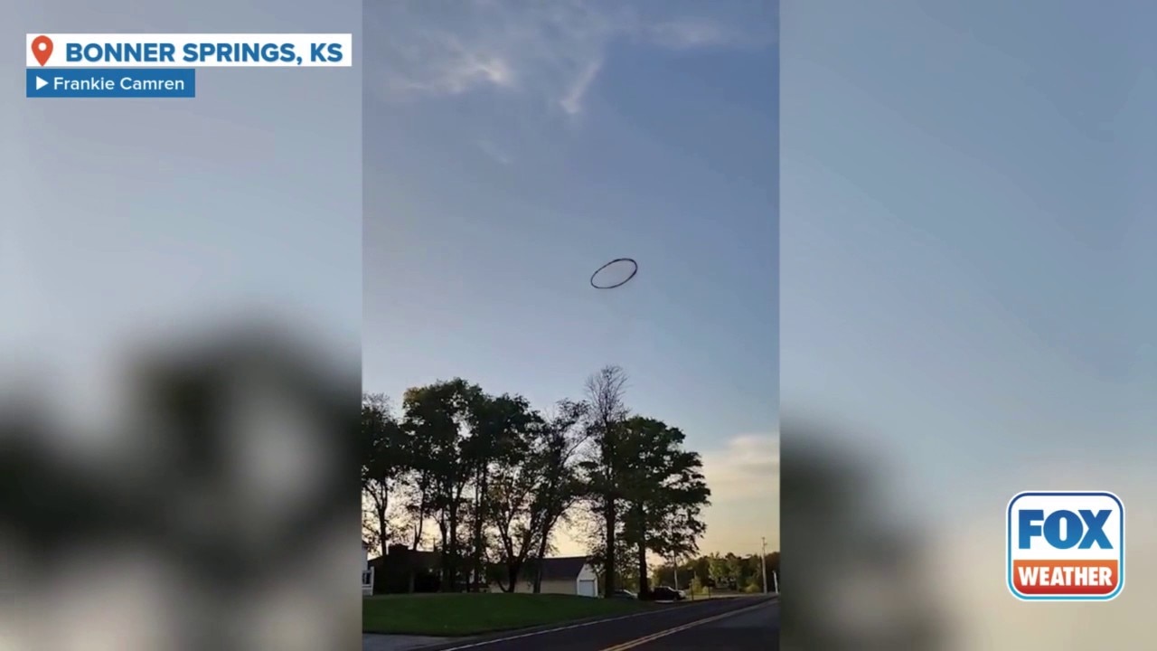 Watch: Mysterious black ring spotted over Kansas