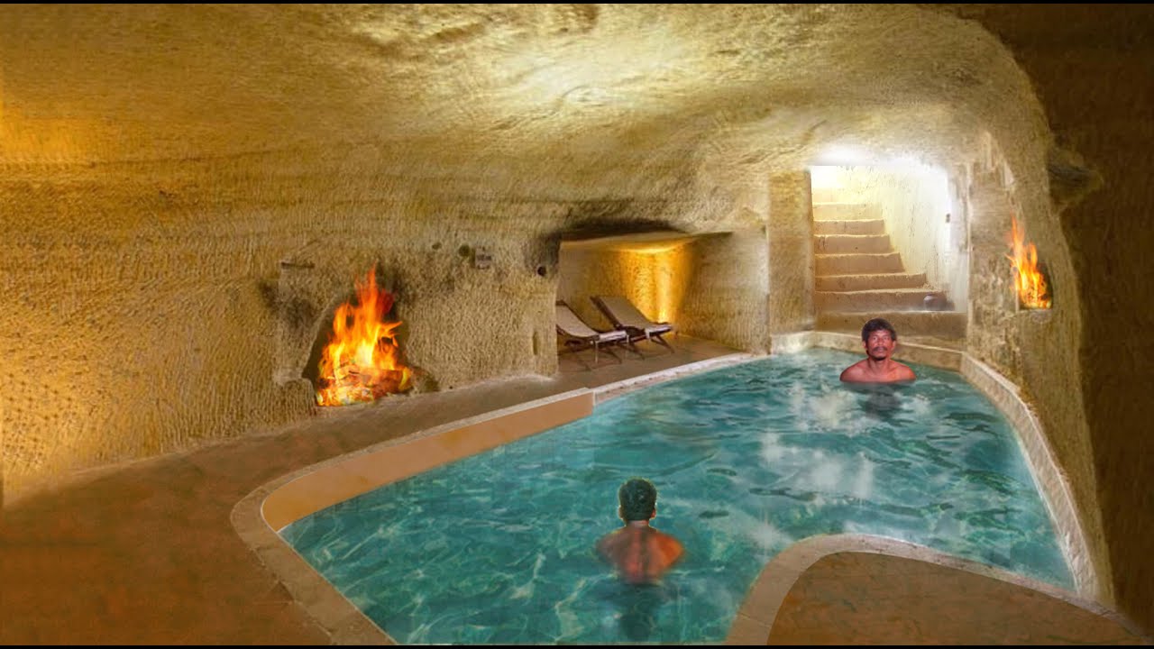 Luxury Underground Pool & House Built by Hand!