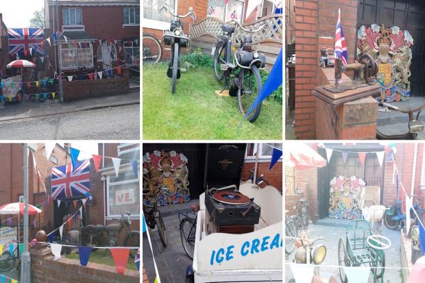 Man creates VE Day display at veteran father's house - including ...
