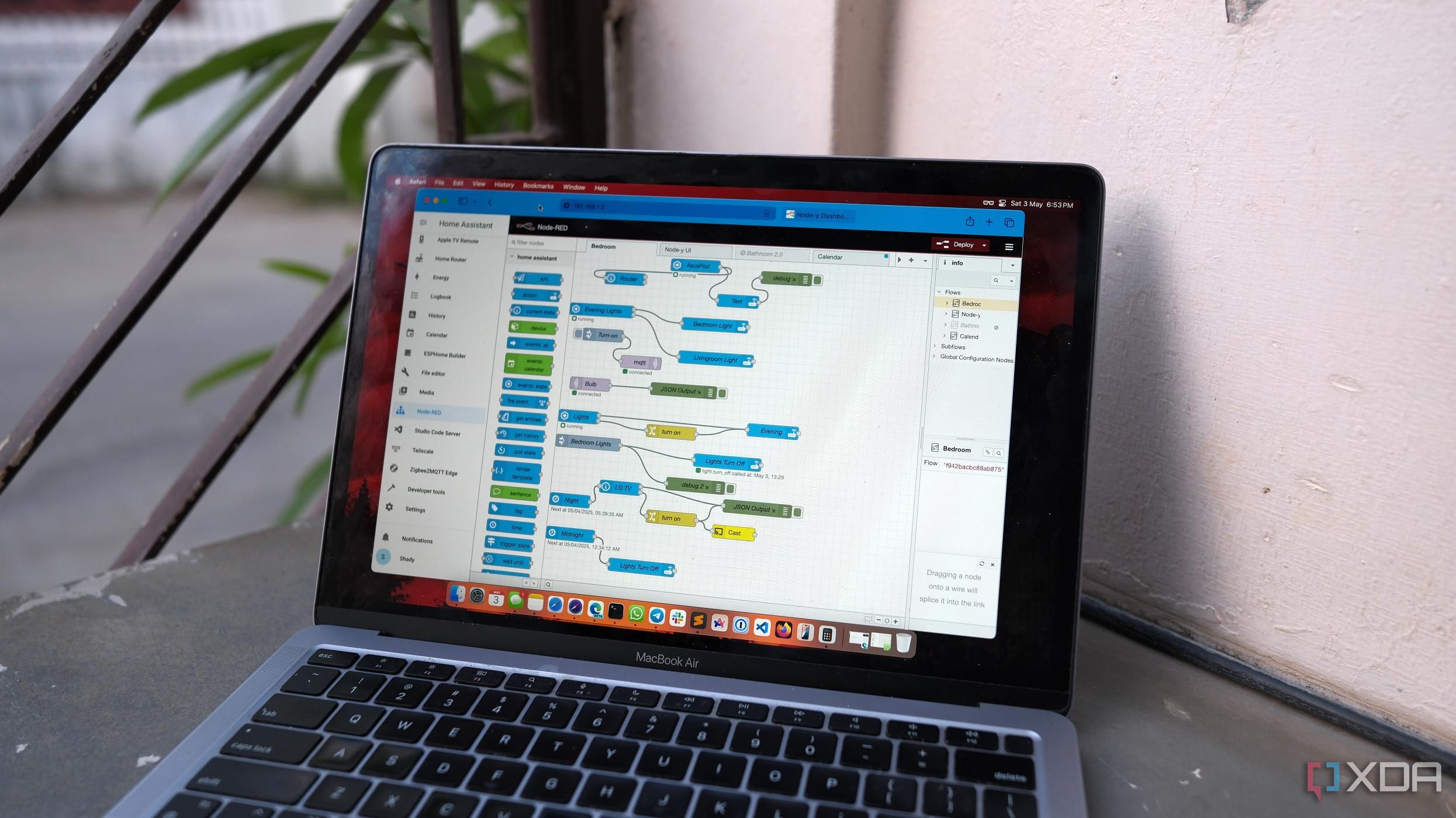 I back up my Home Assistant and Node-RED instances so I can always ...
