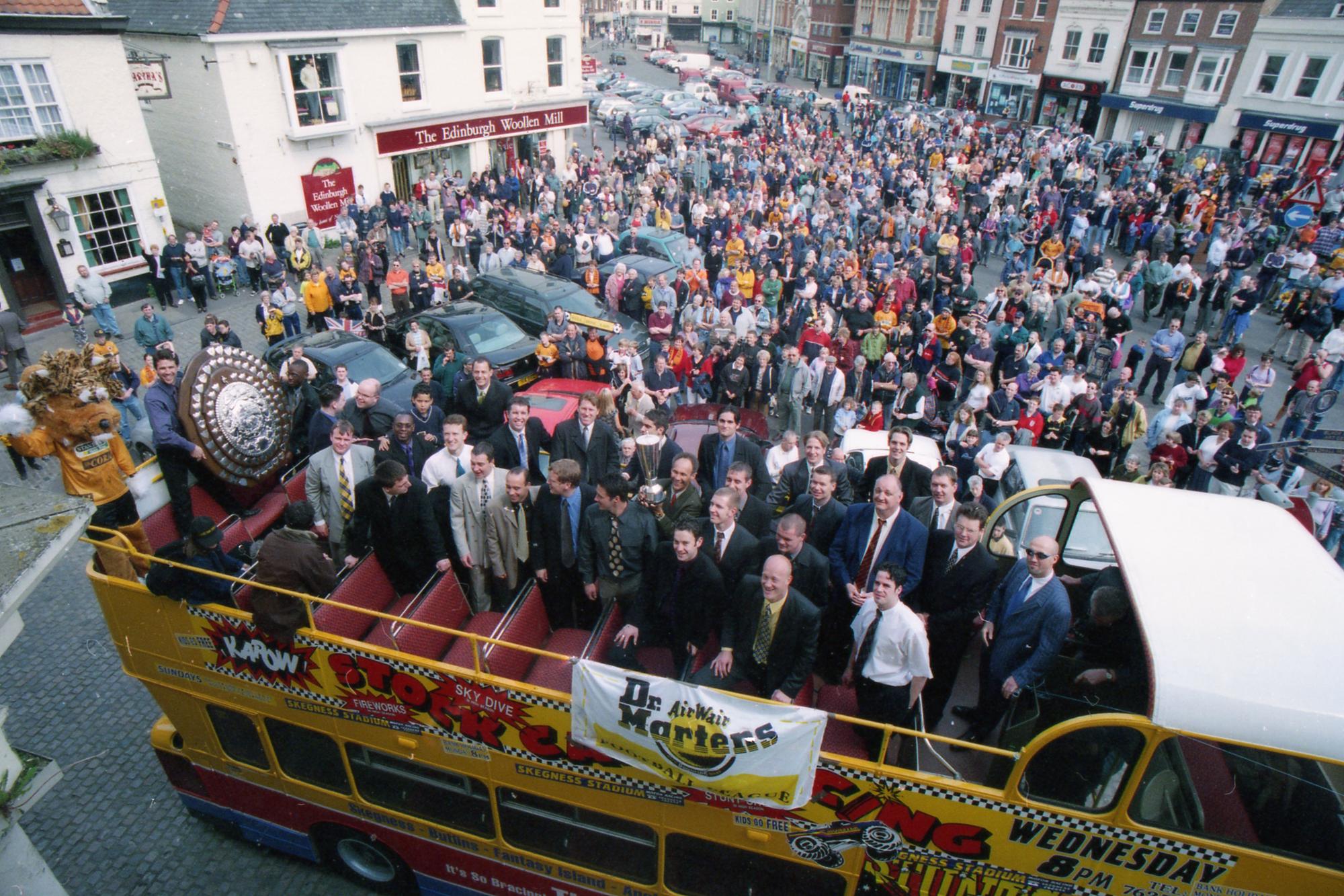 IN PICTURES: Boston United open-top bus tour and civic reception, May 2000