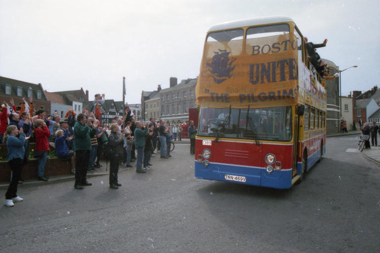 IN PICTURES: Boston United open-top bus tour and civic reception, May 2000