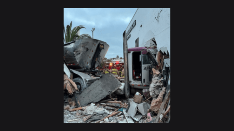 See Tow Truck Save Ram 3500 Dually From Precarious Position In Ditch