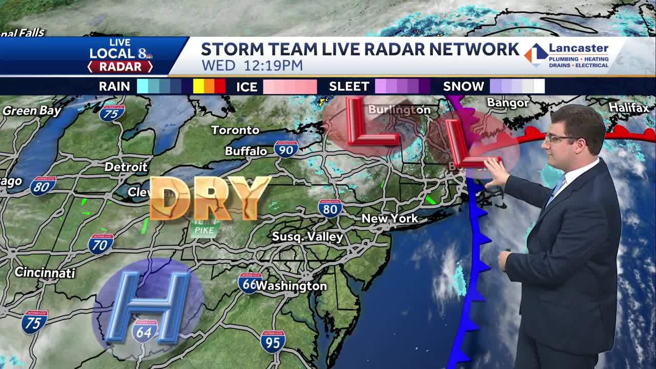 SOUTH CENTRAL PA: Pleasant Wednesday; Showers Return Thursday PM & Friday