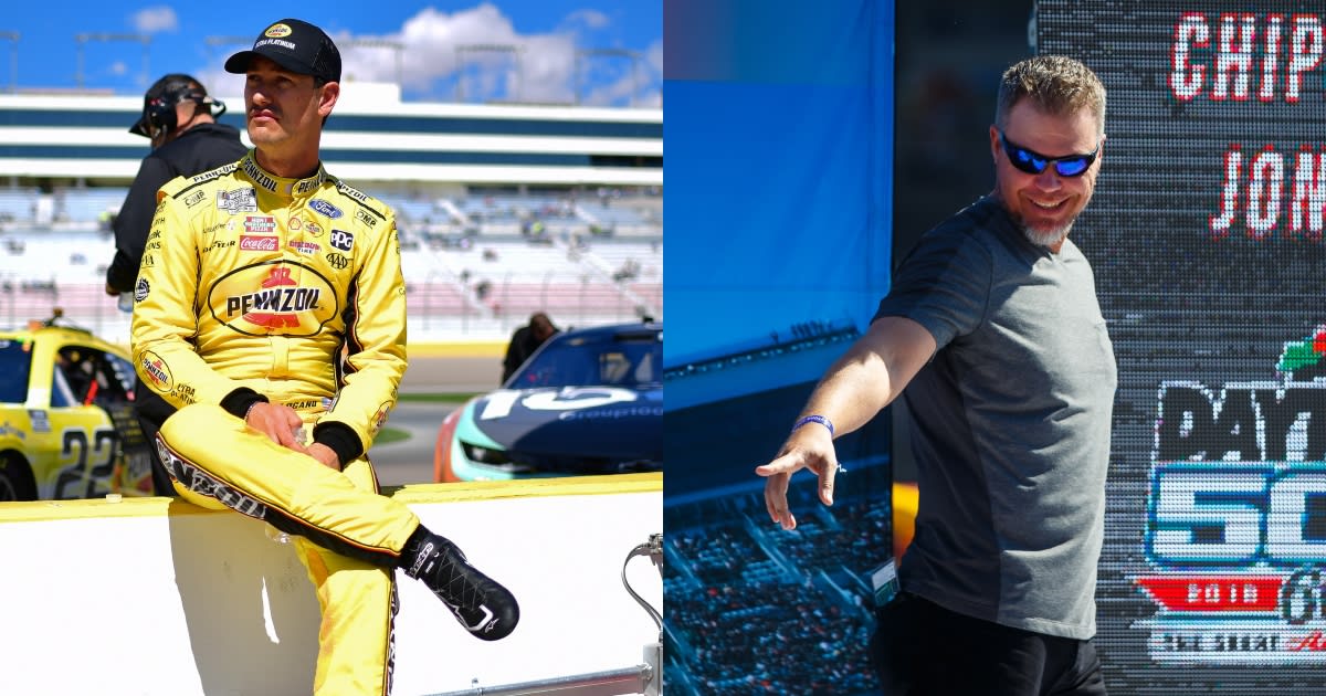 Joey Logano dishes on beef with Chipper Jones, dirt on Braves hat in ...