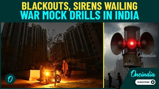 Indian cities in a Blackout|Civil Defence Drill in several cities ...