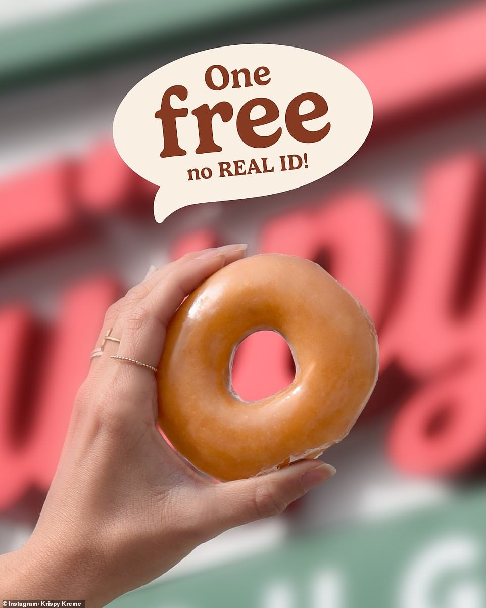 Krispy Kreme offering free donuts today