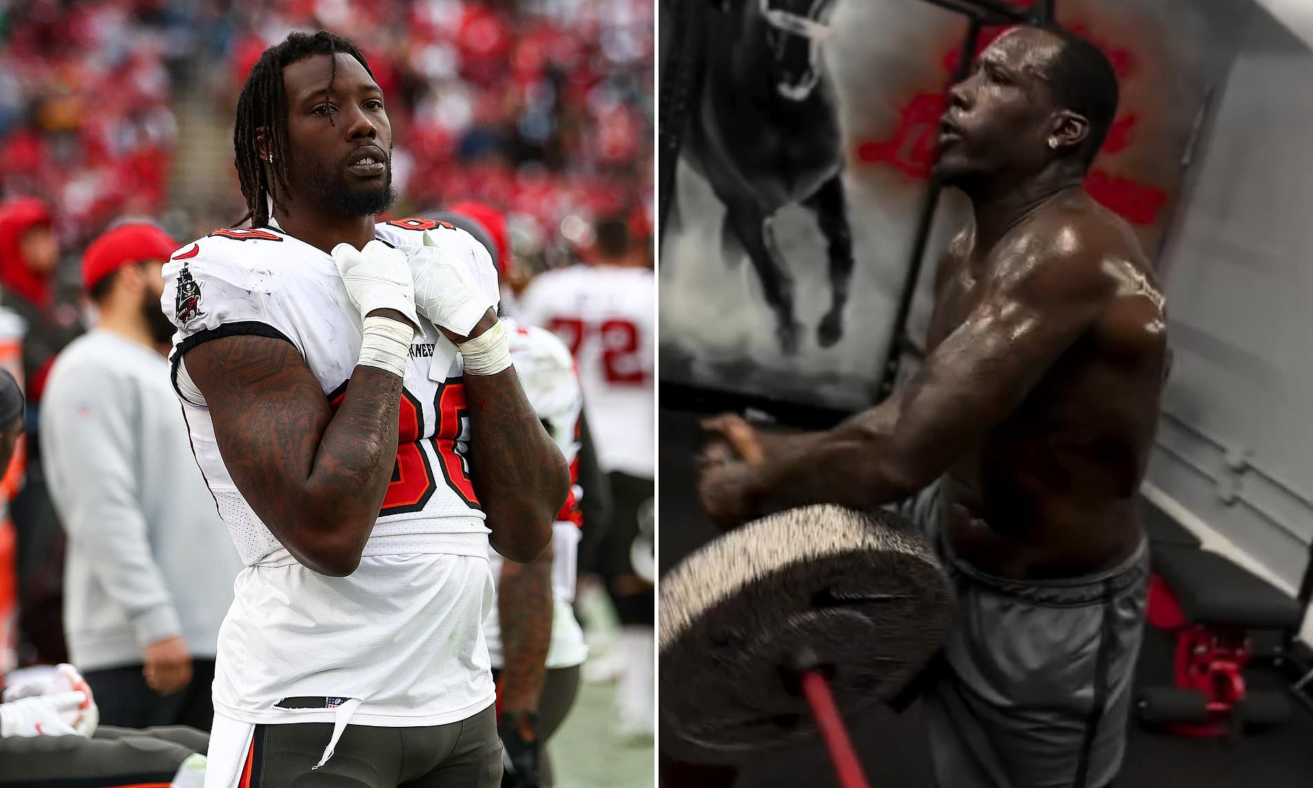 Two-time Super Bowl champion shows off ripped physique as he tries to ...