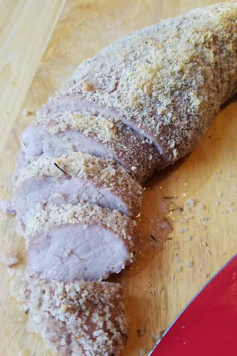 Easy Parmesan Crusted Pork Tenderloin