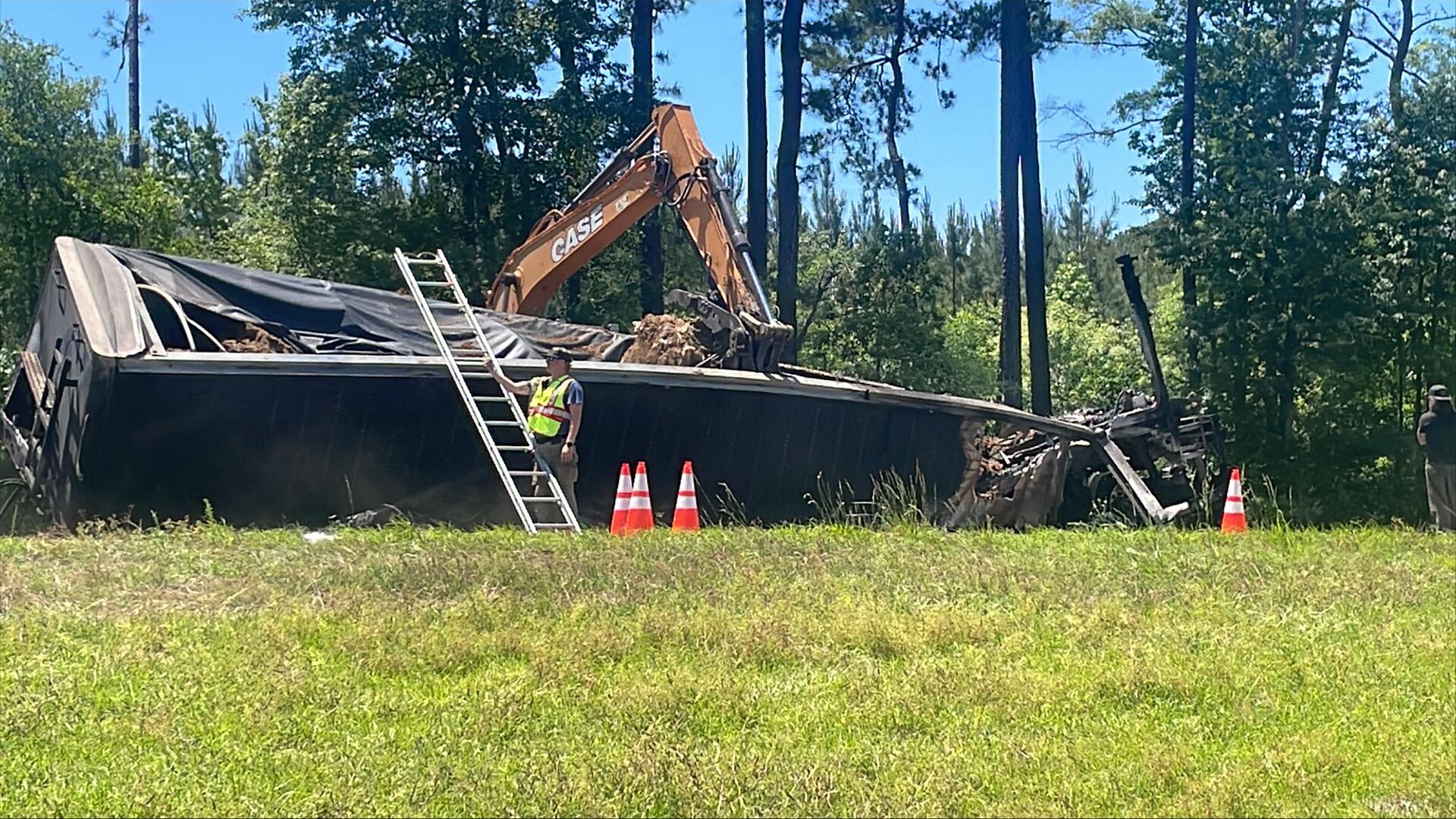 U.S 70 reopened after turkey manure fire
