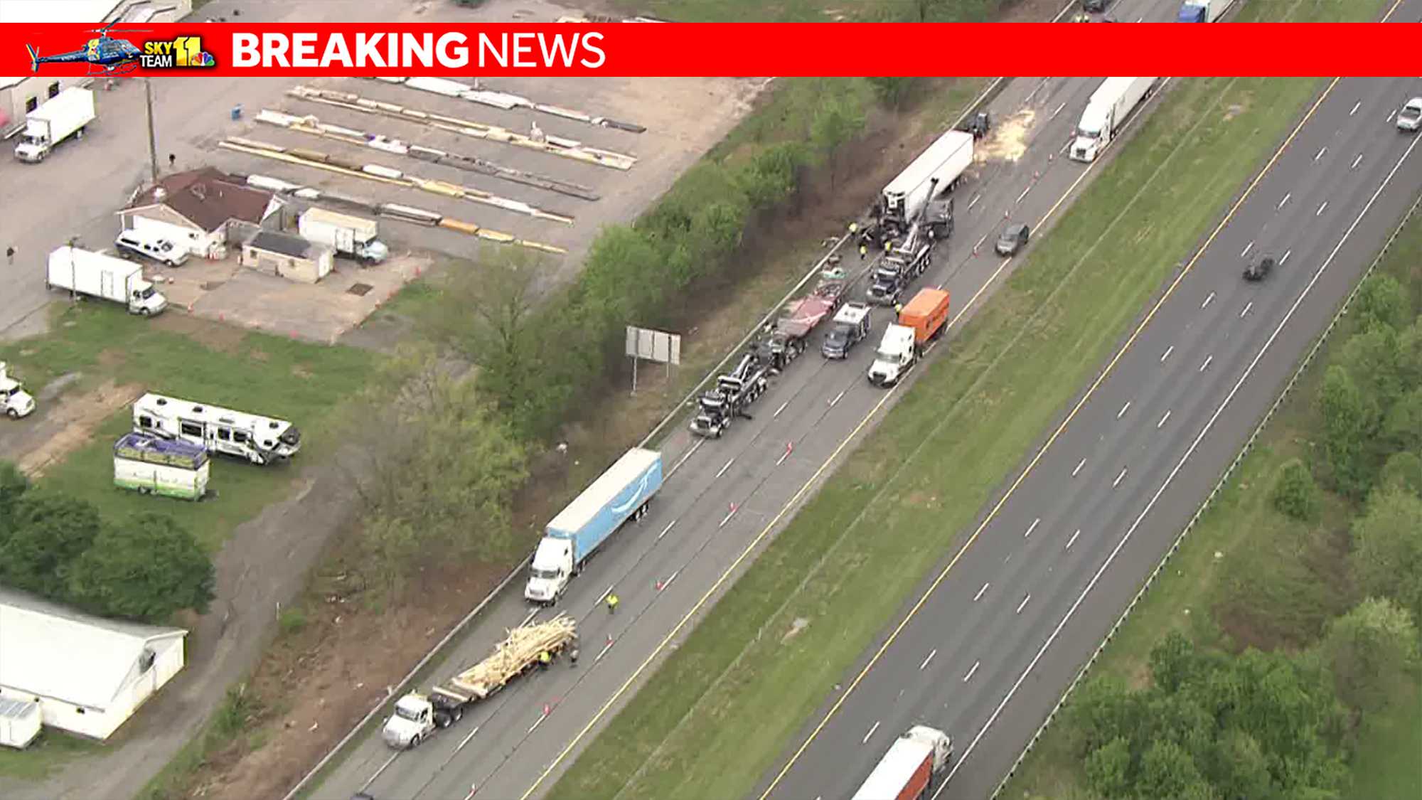 Texas man killed in crash involving 3 tractor-trailers on I-70